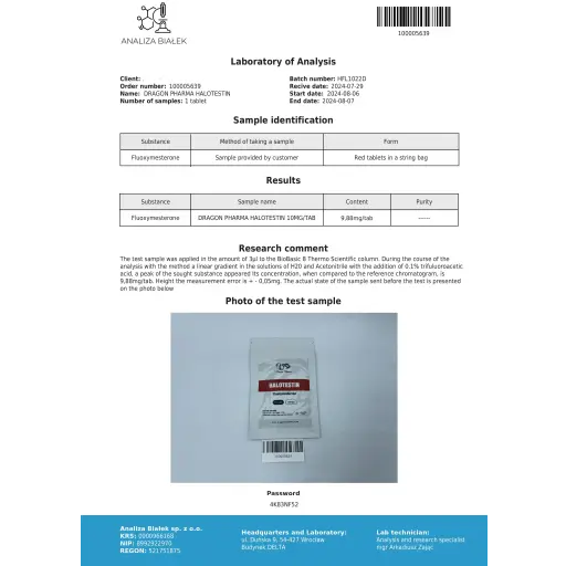 HALOTESTIN | Fluoxymesterone - Dragon Pharma